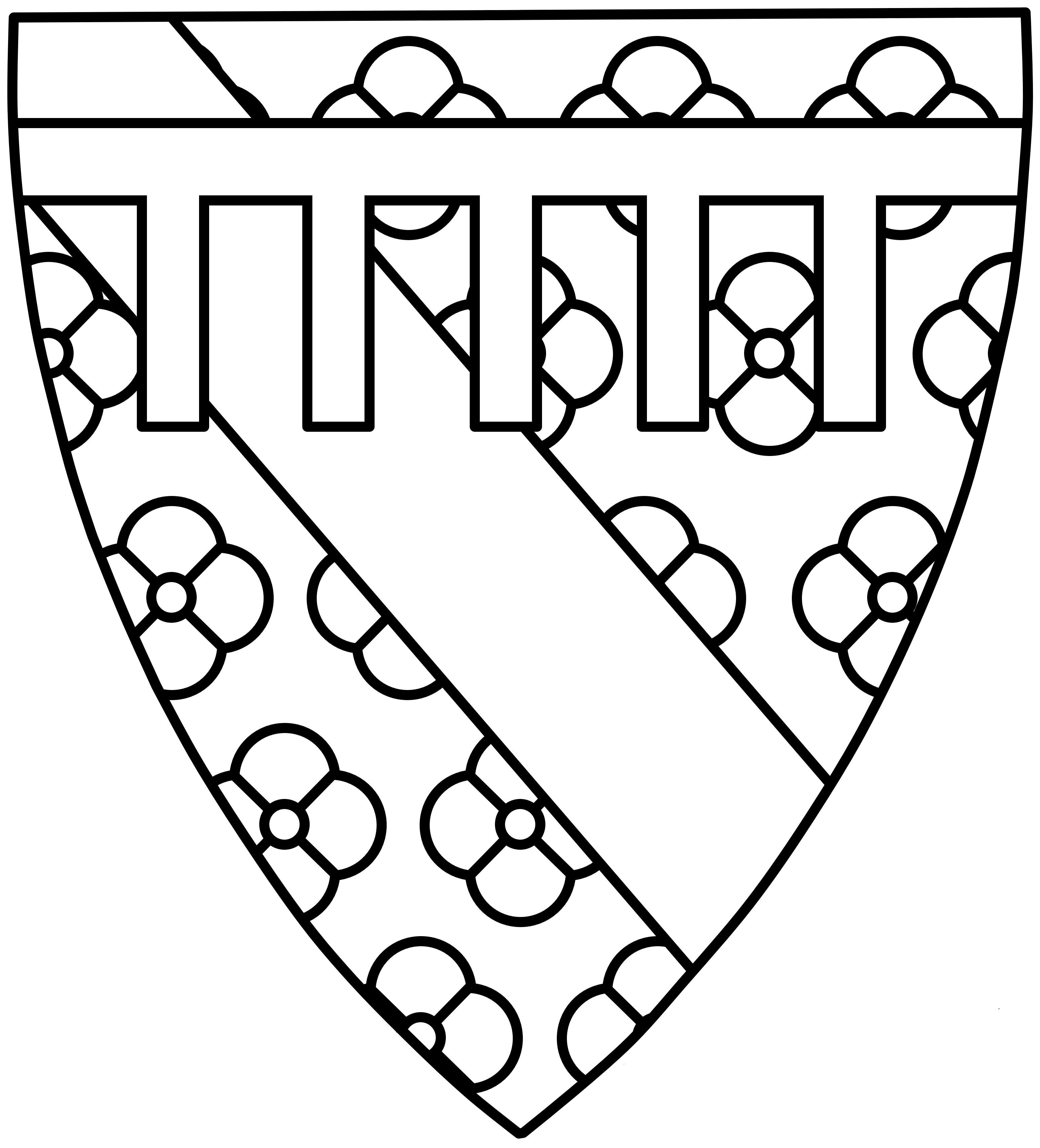Le blason du premier seigneur de Saint-Georges